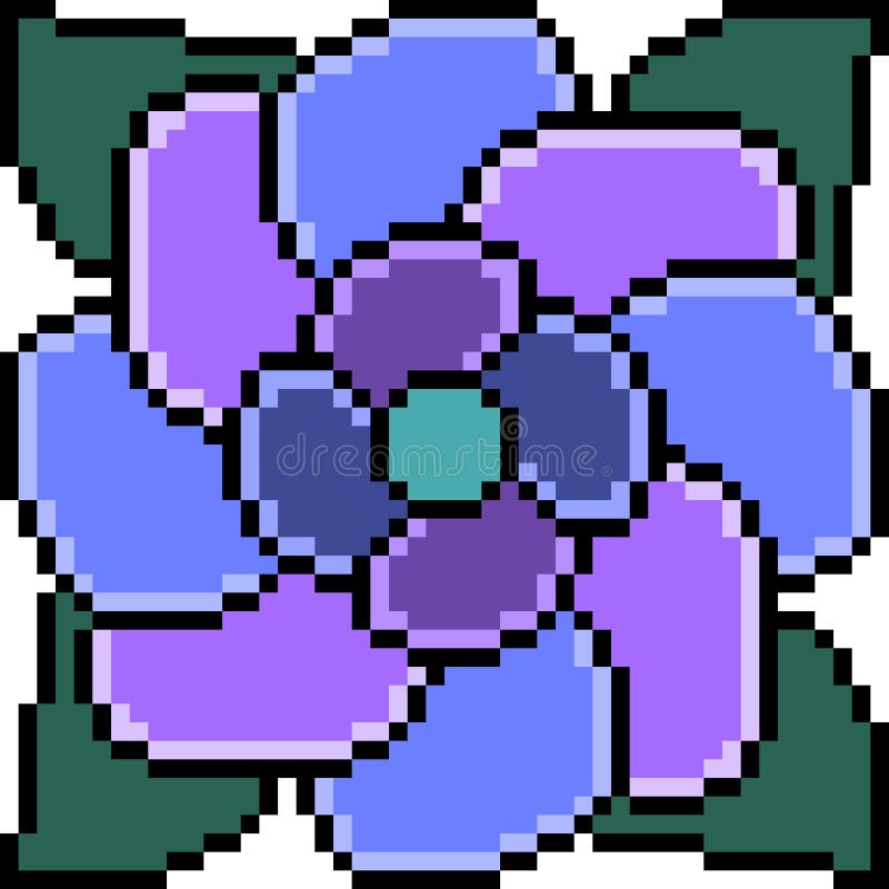 stock vector. Illustration of cartoon, violet, pixel - 102309009