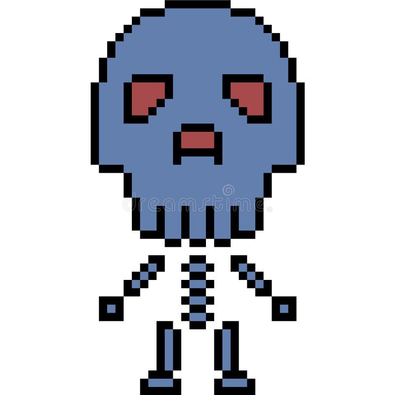 Pixel Skeleton Stock Illustrations – 537 Pixel Skeleton Stock ...