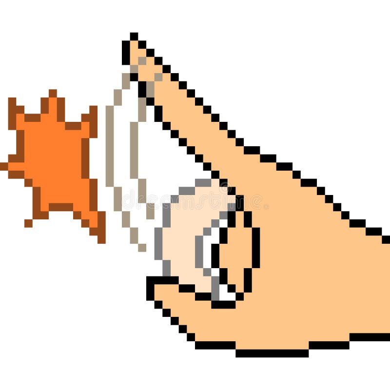 How To Draw A Pixel Art Hand