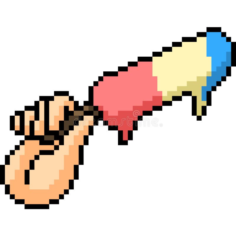 Vector pixel art ice cream stock vector. Illustration of finger - 117932254 Vector pixel art ice cream stock vector. Illustration of finger - 117932254