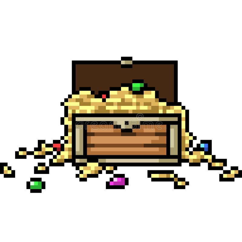 Pixel Art Treasure Chest Stock Illustrations – 217 Pixel Art Treasure ...