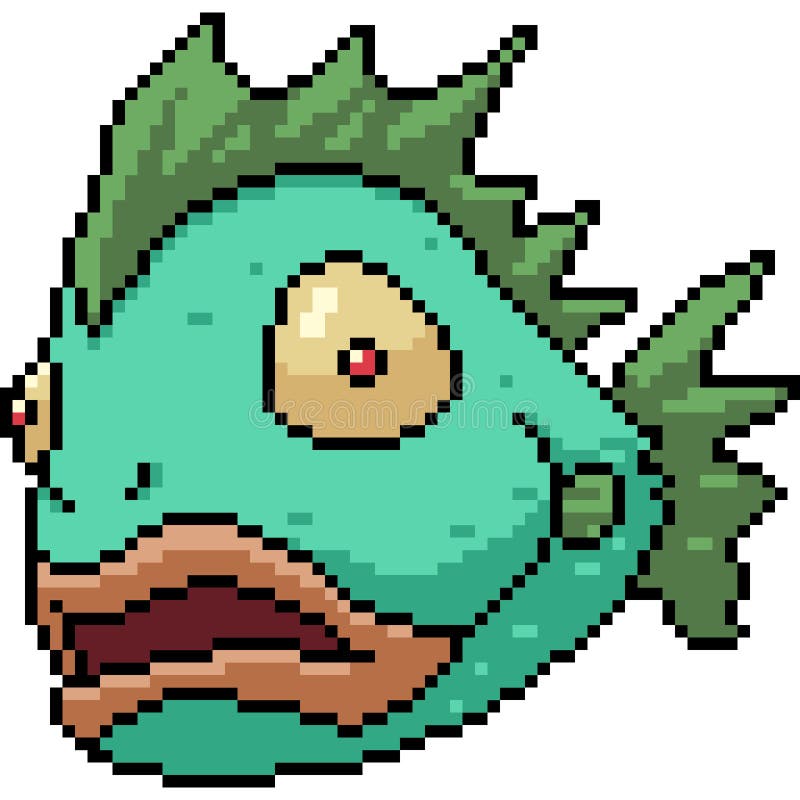 Pixel Art Fish Stock Illustrations – 1,085 Pixel Art Fish Stock ...