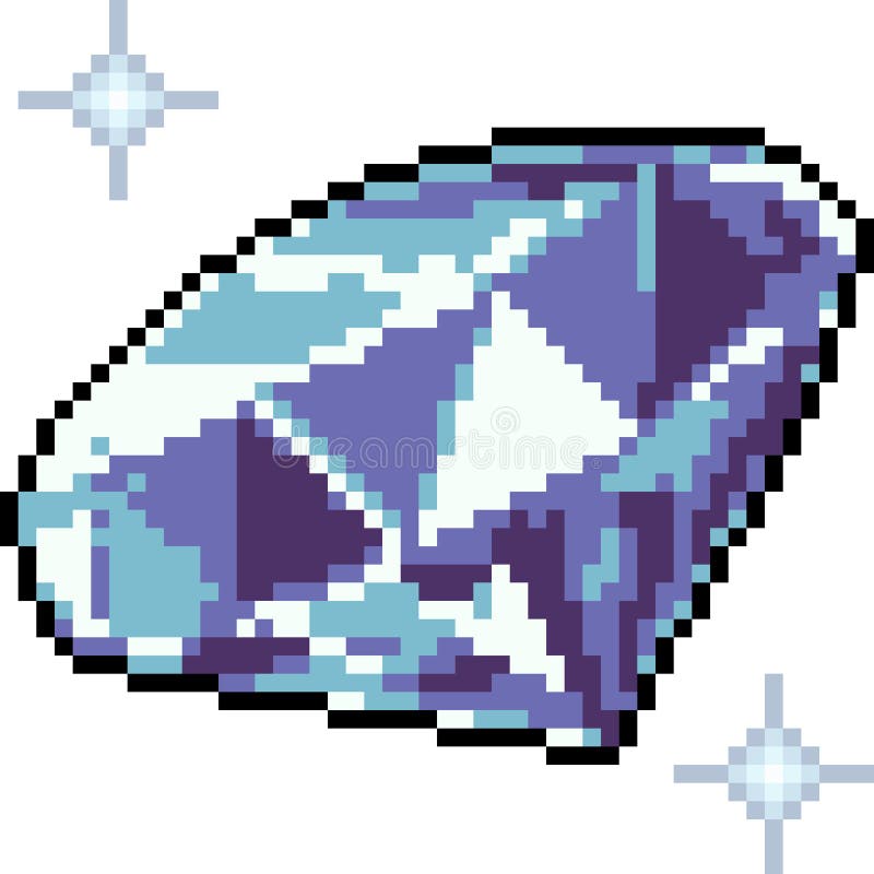 Vector pixel art jewelry stock vector. Illustration of decoration ...