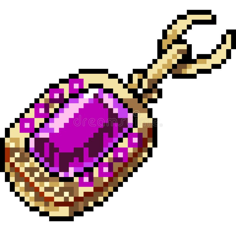 Vector pixel art jewelry stock vector. Illustration of luxury - 109521571