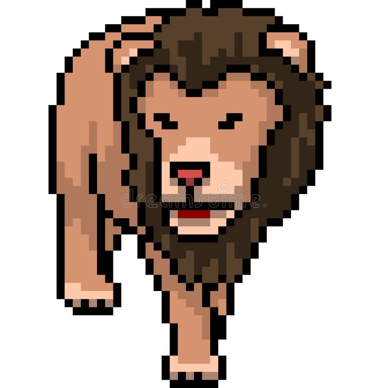 Pixel Lion Stock Illustrations – 389 Pixel Lion Stock Illustrations ...