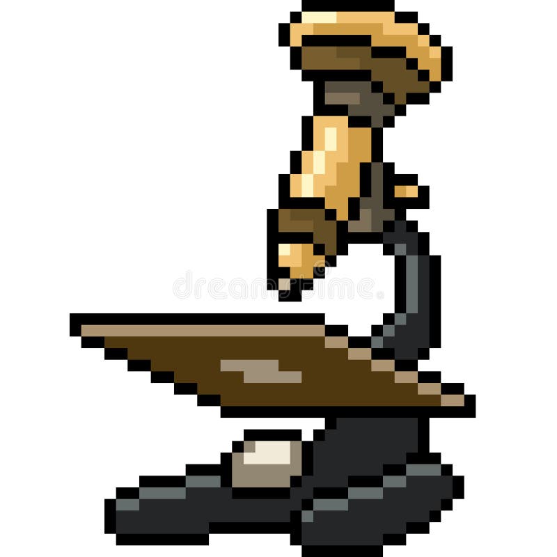 Vector Pixel Art Microscope Stock Vector - Illustration of pixel ...