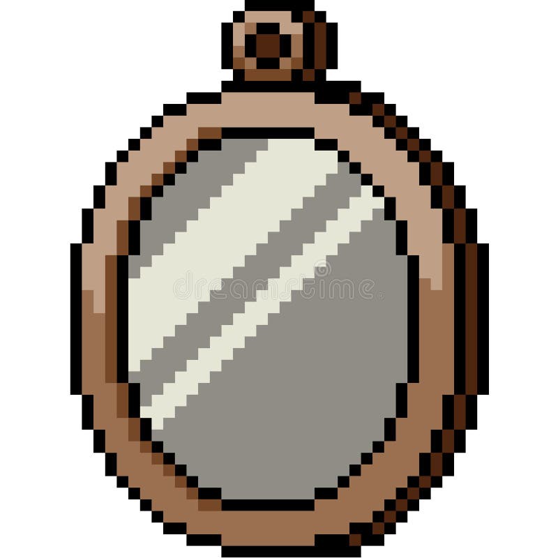 Vector Pixel Art Mirror Hang Stock Vector - Illustration of pixel ...