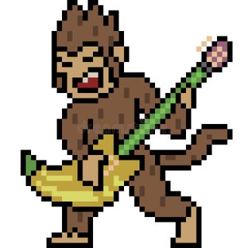 Pixel Art Monkey Dance Stock Illustrations – 12 Pixel Art Monkey Dance ...