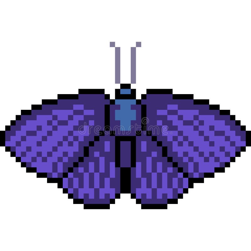 Pixel Art Insect Moth Stock Illustrations – 79 Pixel Art Insect Moth ...