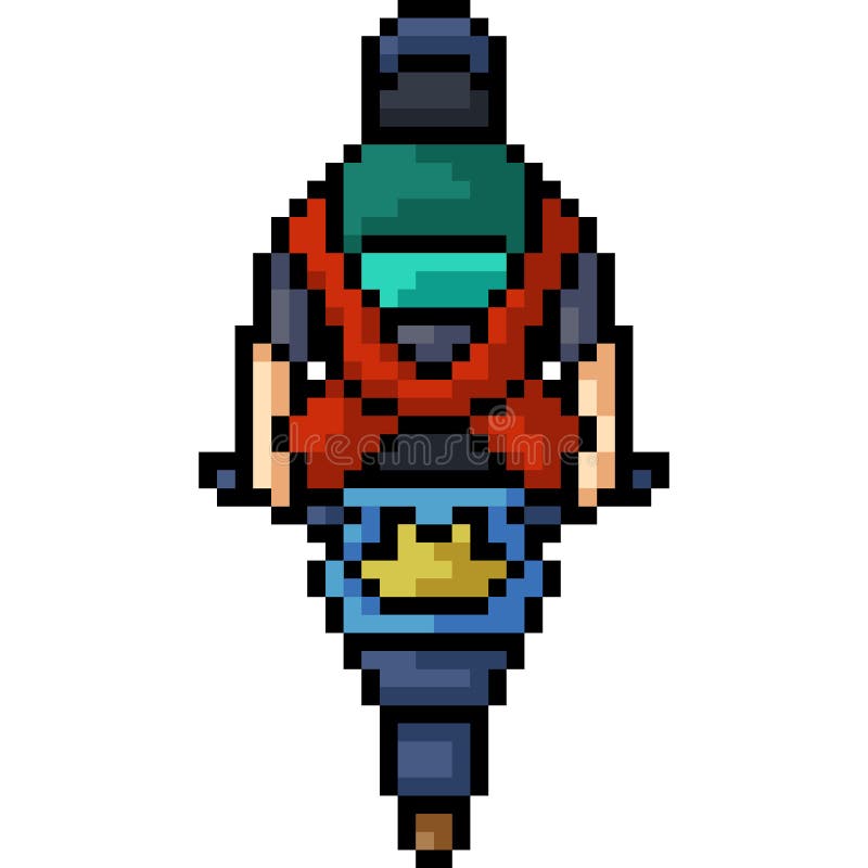 Vector Pixel Art Motorcycle Top Stock Vector - Illustration of pixel ...