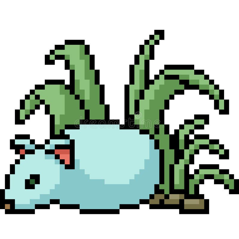 Vector pixel art mouse stock vector. Illustration of isolated - 148226024