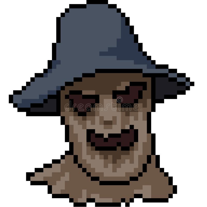 Vector Pixel Art Murderer Mask Stock Vector - Illustration of devil ...