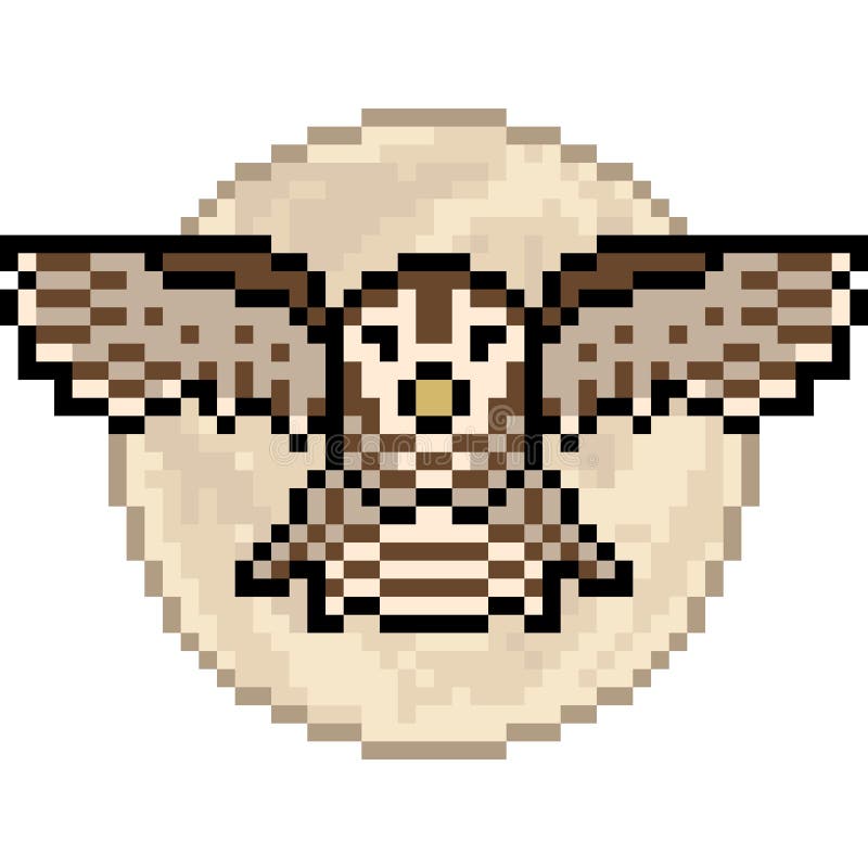 Vector pixel art owl fly stock vector. Illustration of vector - 109520992