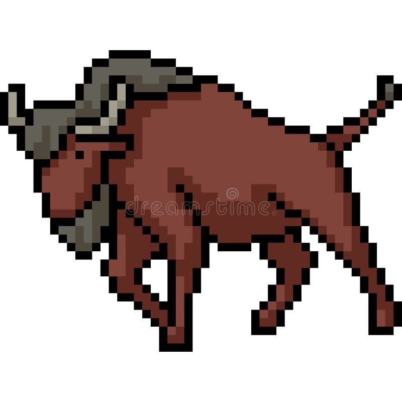 Pixel Bull Stock Illustrations – 338 Pixel Bull Stock Illustrations ...