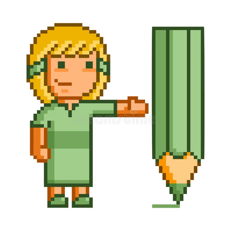 Vector Pixel Art Painter Stock Illustrations – 302 Vector Pixel Art ...