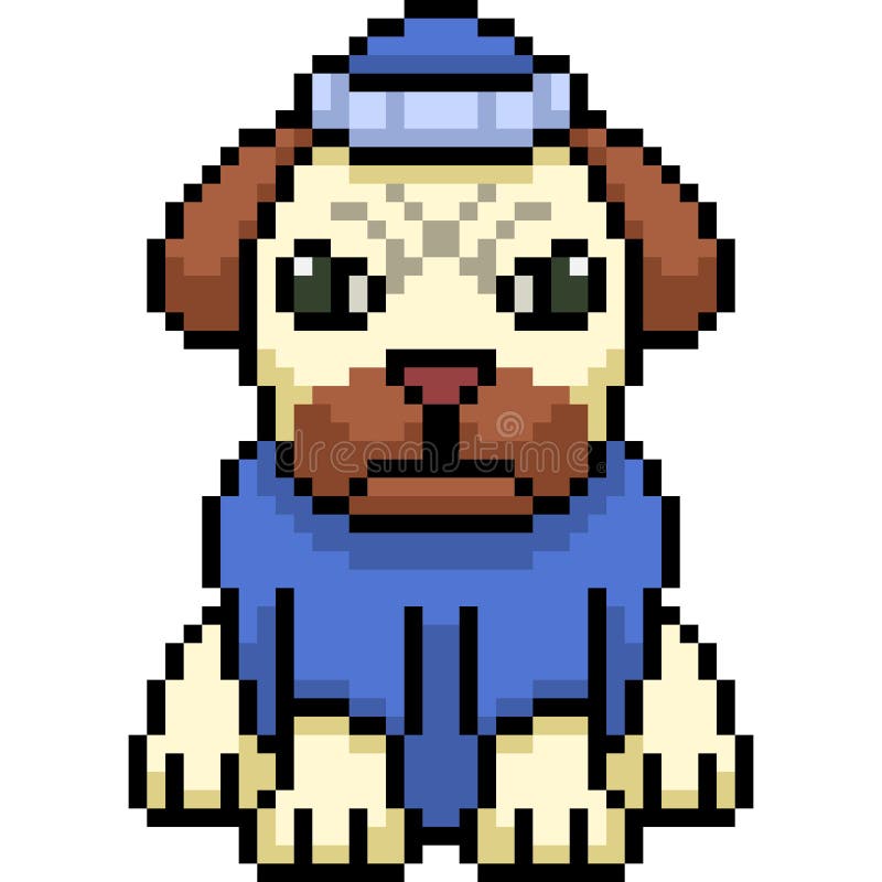 Pixel Art Dog Stock Illustrations – 636 Pixel Art Dog Stock ...