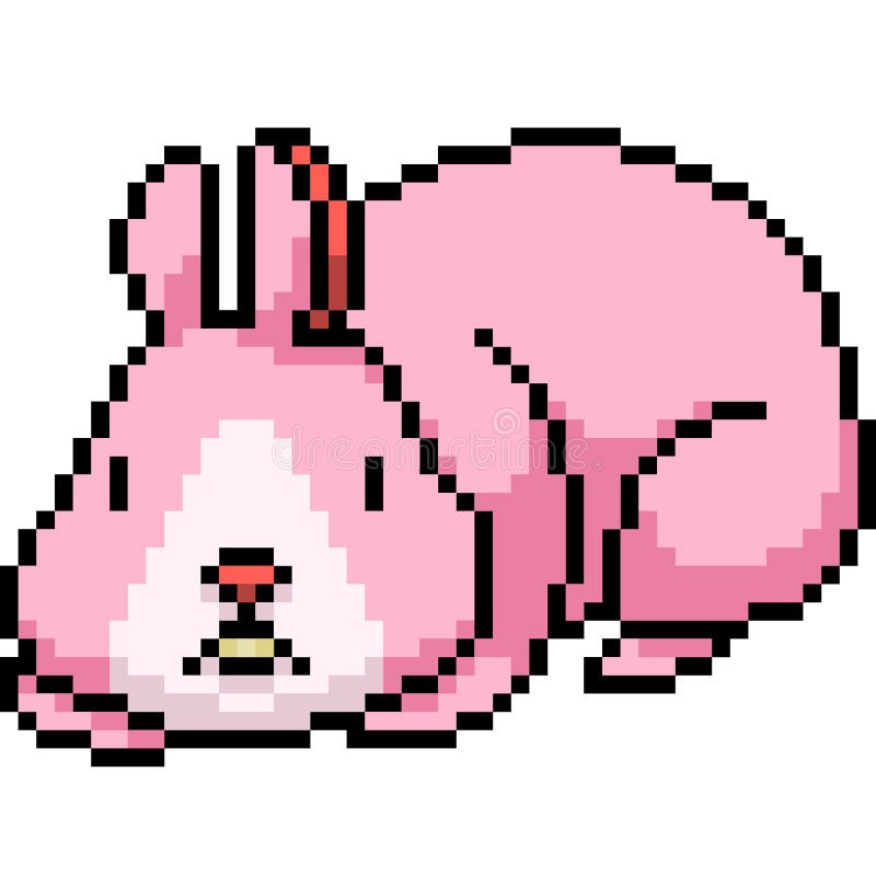 Rabbit Pink Pixel Stock Illustrations – 31 Rabbit Pink Pixel Stock ...