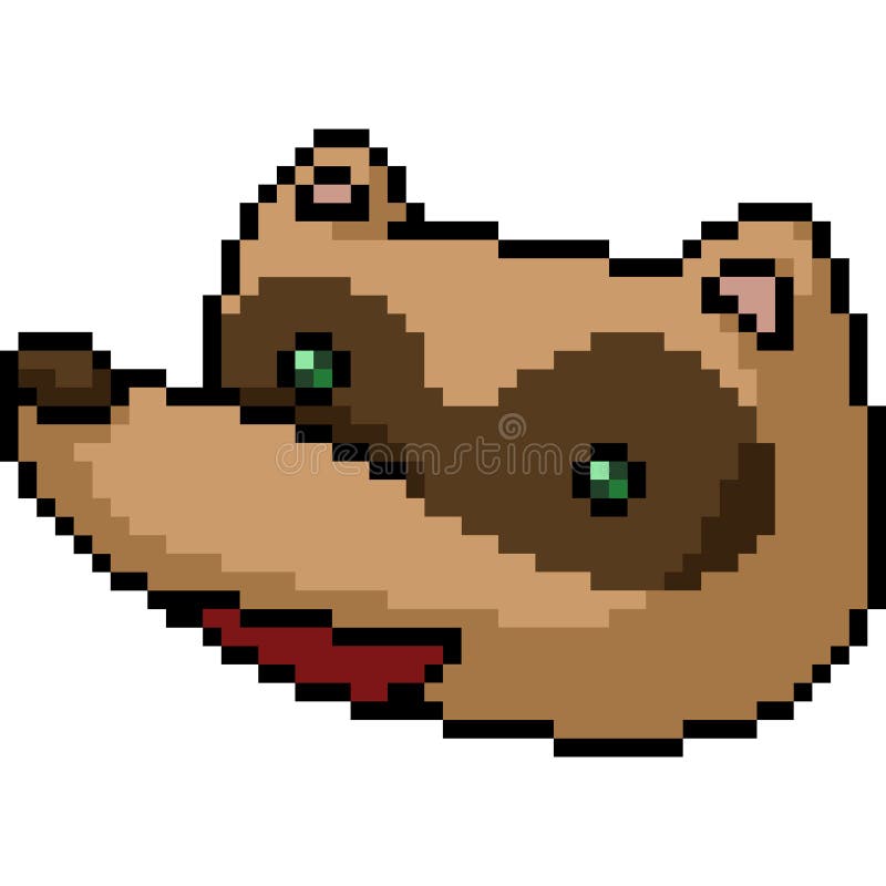 Raccoon Pixel Stock Illustrations – 69 Raccoon Pixel Stock ...