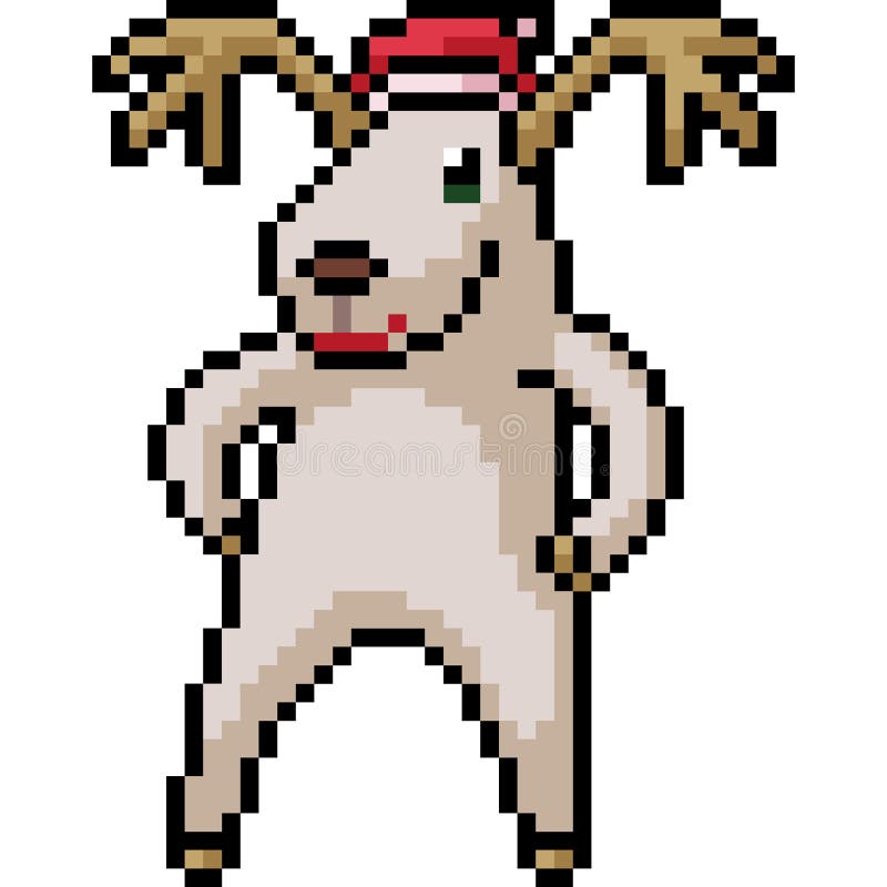 Pixel Art Reindeer Stock Illustrations – 189 Pixel Art Reindeer Stock ...