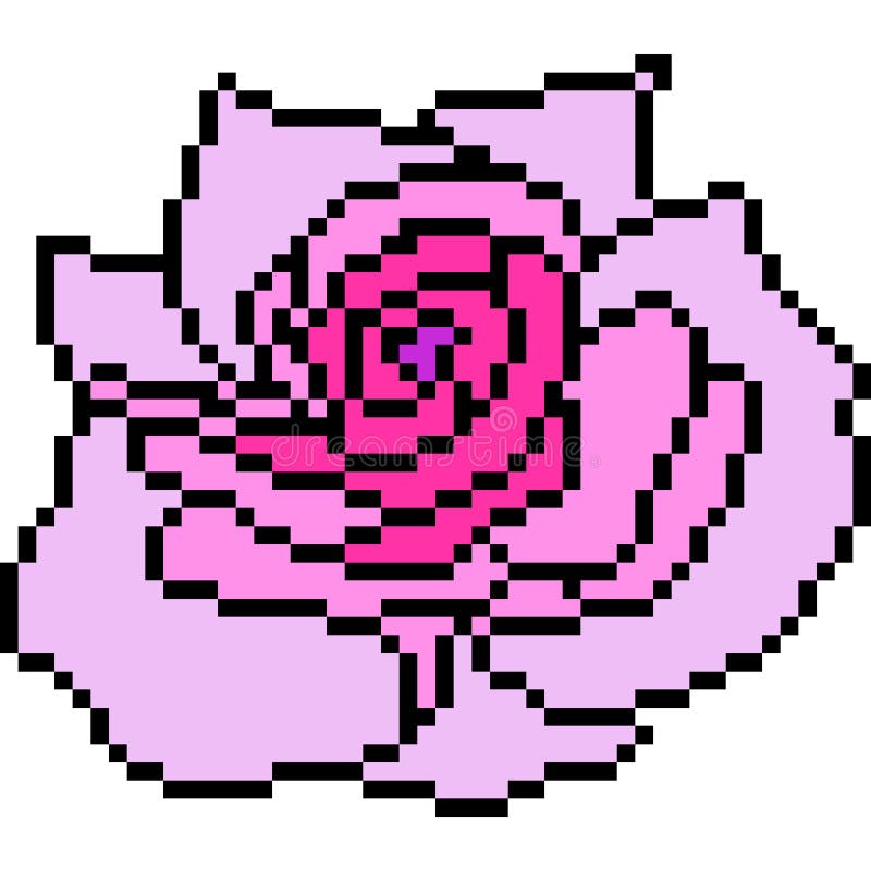 Pixel Rose Stock Illustrations – 1,385 Pixel Rose Stock Illustrations ...