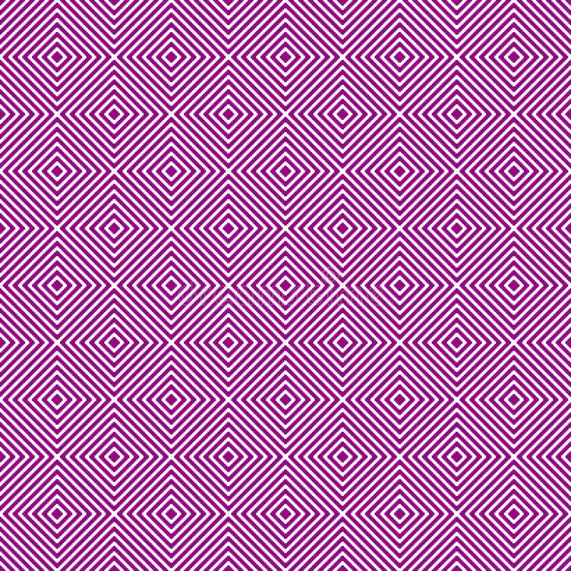 Vector Pixel Art Seamless Pattern of Minimalistic Abstract Rhombus Grid ...