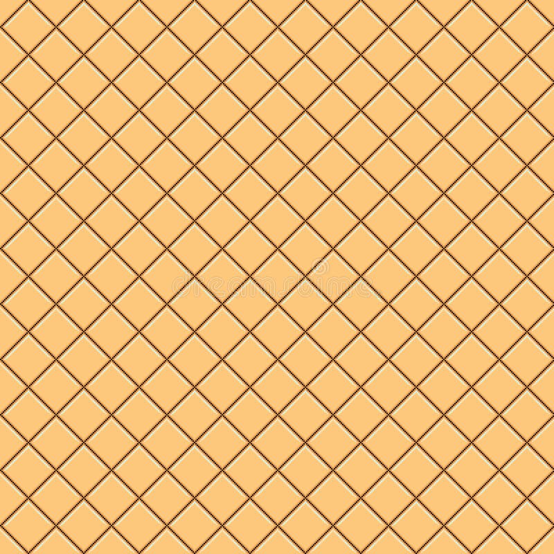 Vector Pixel Art Seamless Pattern of Minimalistic Beige Rhomboid Tile ...