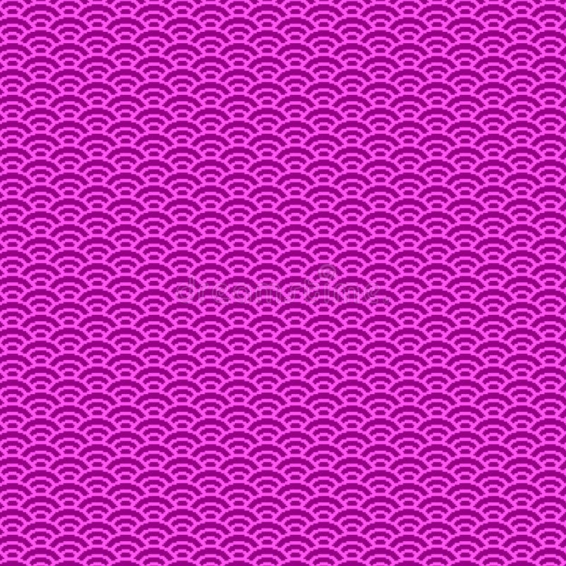 Vector Pixel Art Seamless Pattern of Minimalistic Velvet Violet ...