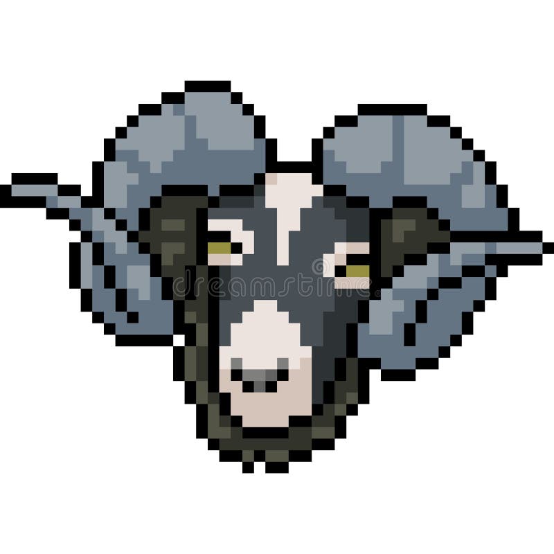 Minecraft Sheep Face Pixel Art