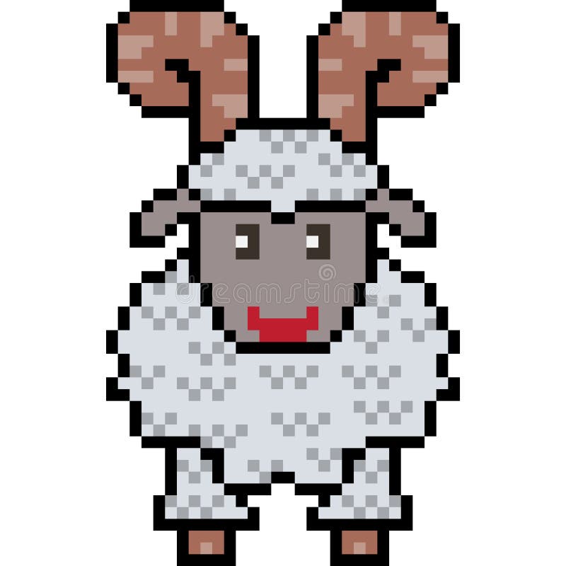 Minecraft Sheep Pixel Art