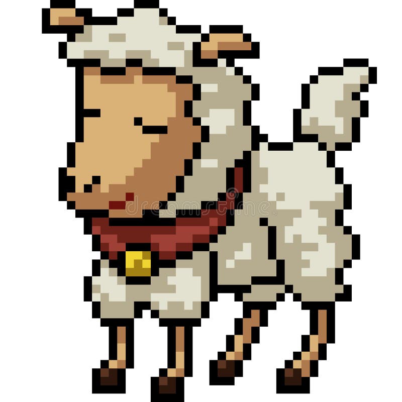 Minecraft Sheep Face Pixel Art