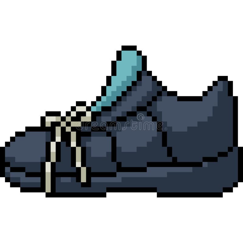 Vector pixel art shoe stock vector. Illustration of pixel - 154759515