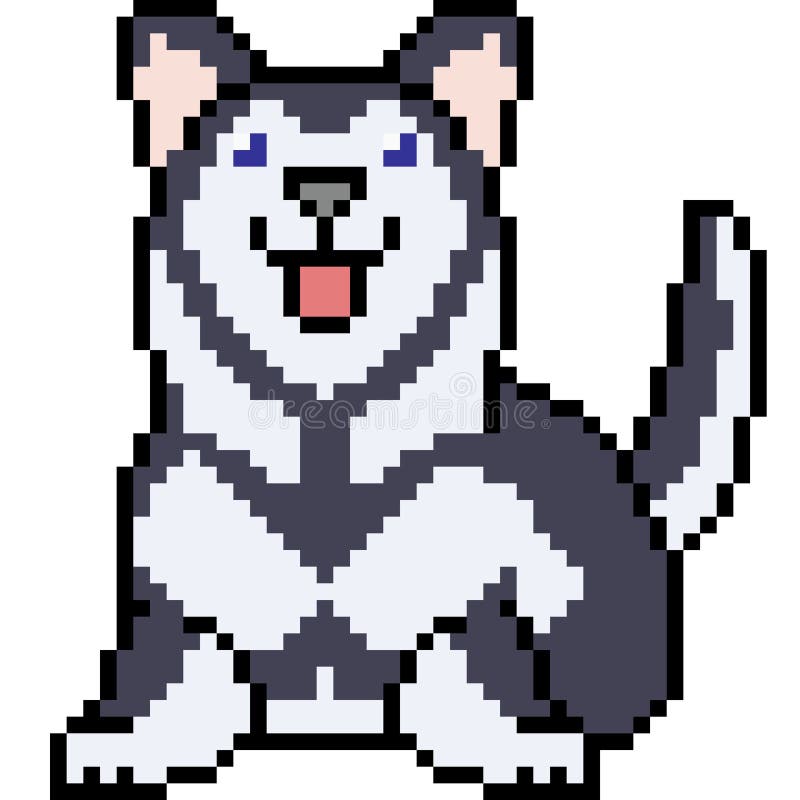Pixel Husky Stock Illustrations – 75 Pixel Husky Stock Illustrations ...
