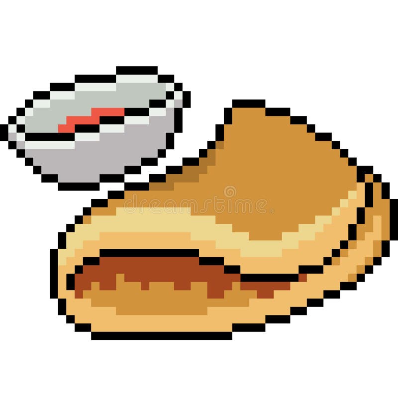 Vector pixel art snack set stock vector. Illustration of sauce - 123218828