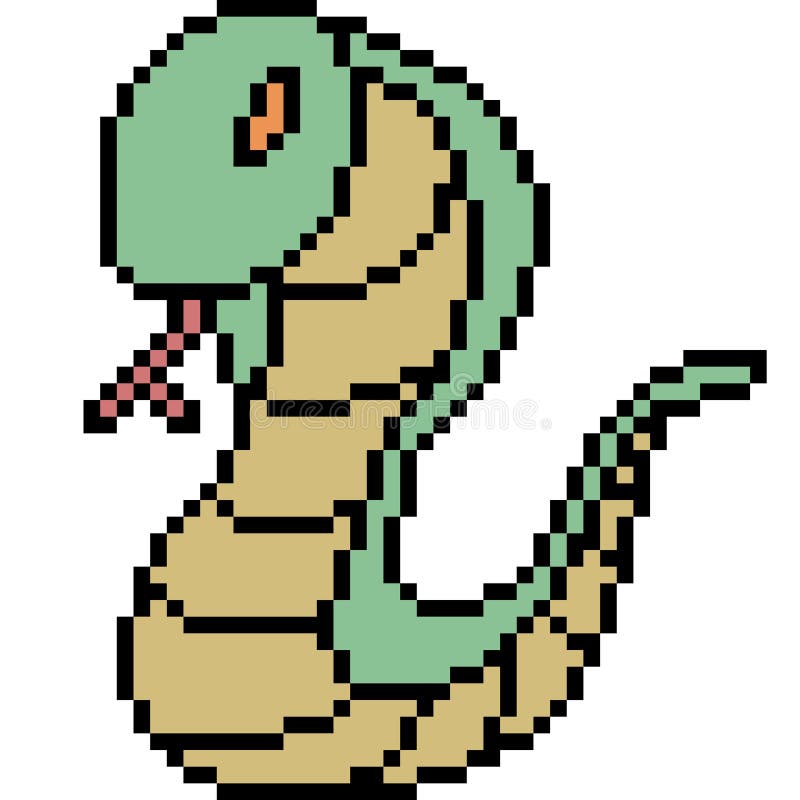 Vector pixel art snake stock vector. Illustration of dangerous - 93340122 Vector pixel art snake stock vector. Illustration of dangerous - 93340122