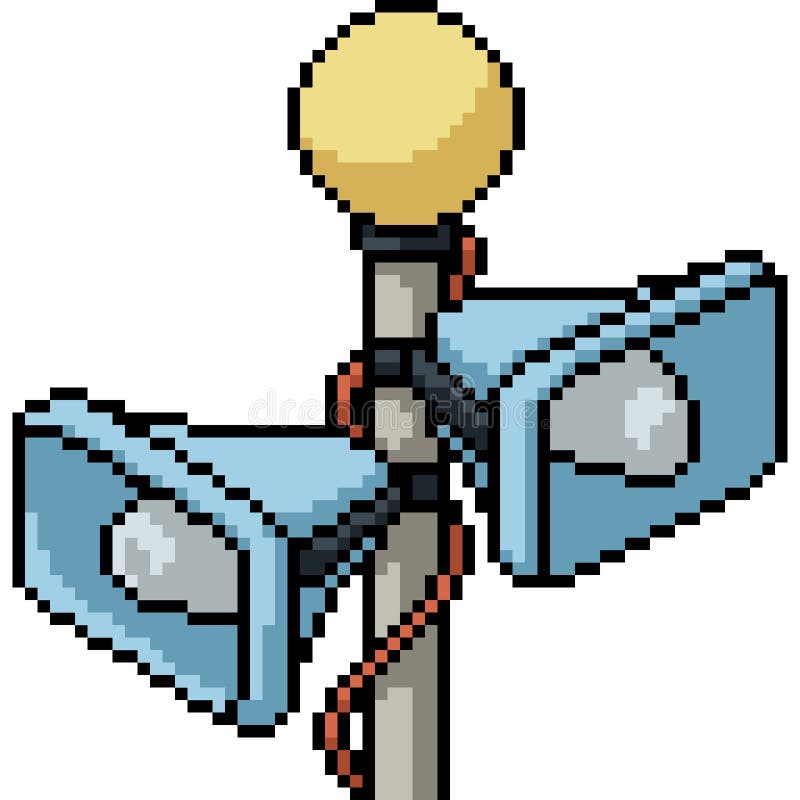 Vector Pixel Art Speaker Pillar Stock Vector - Illustration of cartoon ...