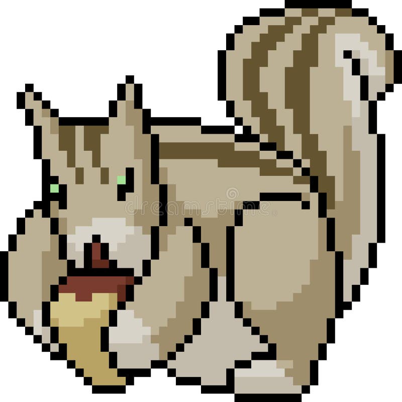 Squirrel Pixel Stock Illustrations – 208 Squirrel Pixel Stock ...