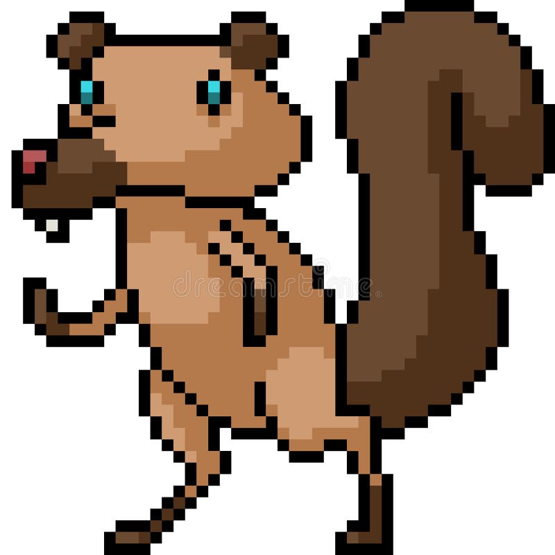 Squirrel Pixel Stock Illustrations – 171 Squirrel Pixel Stock ...