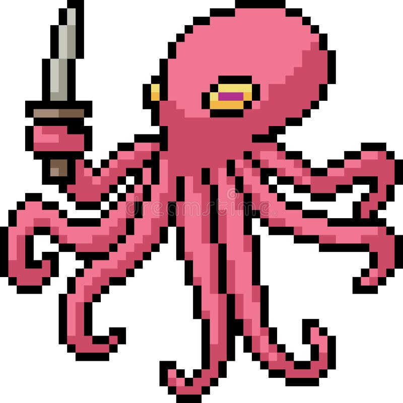 Pixel Octopus Stock Illustrations – 295 Pixel Octopus Stock ...