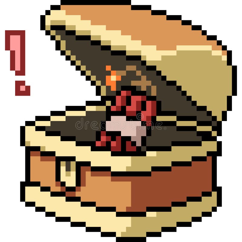 Vector Pixel Art Trap Chest Stock Vector - Illustration of dynamite ...