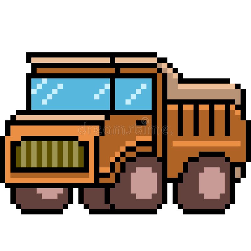 Pixel Art Truck Stock Illustrations – 400 Pixel Art Truck Stock ...