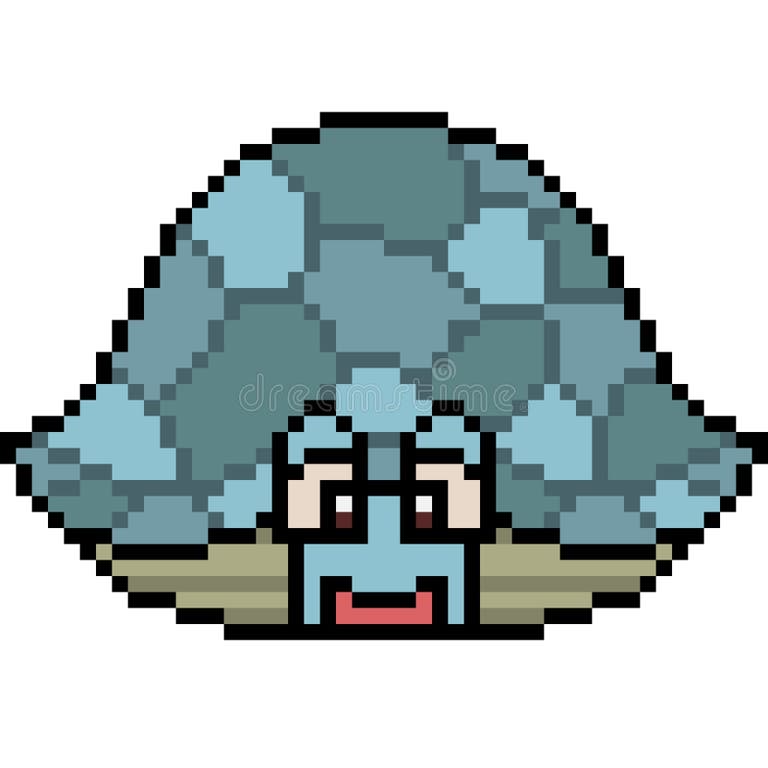 Vector pixel art turtle stock vector. Illustration of turtle - 93339241