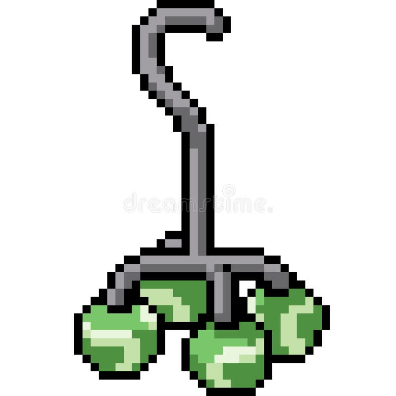 Vector Pixel Art Walking Stick Stock Vector - Illustration of veteran ...