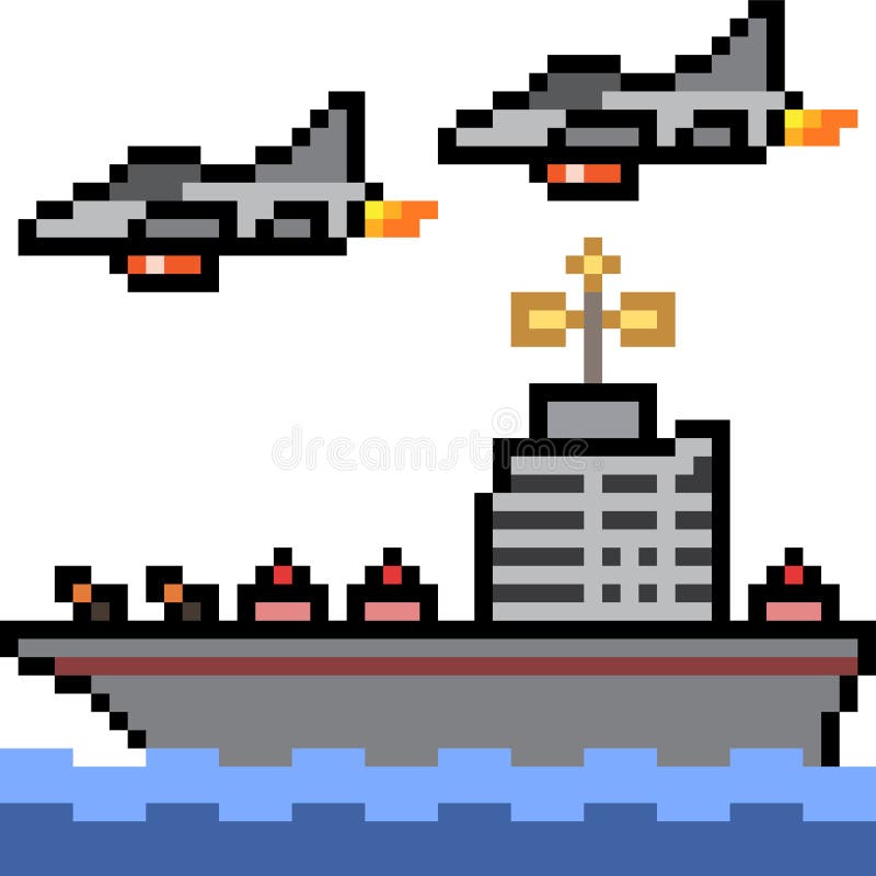 Pixel Art Ship Ocean Stock Illustrations – 180 Pixel Art Ship Ocean ...