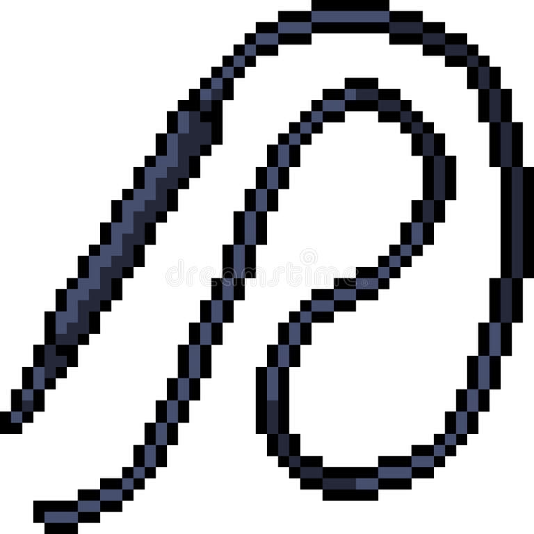 Vector pixel art whip stock vector. Illustration of vector - 150974974