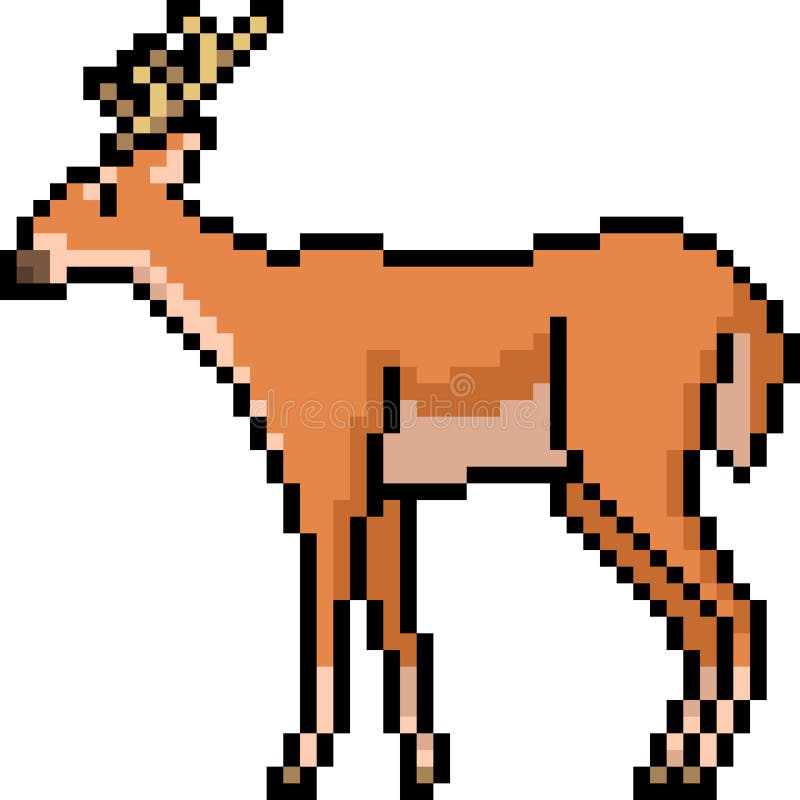 Deer Pixel Art Stock Illustrations – 359 Deer Pixel Art Stock ...