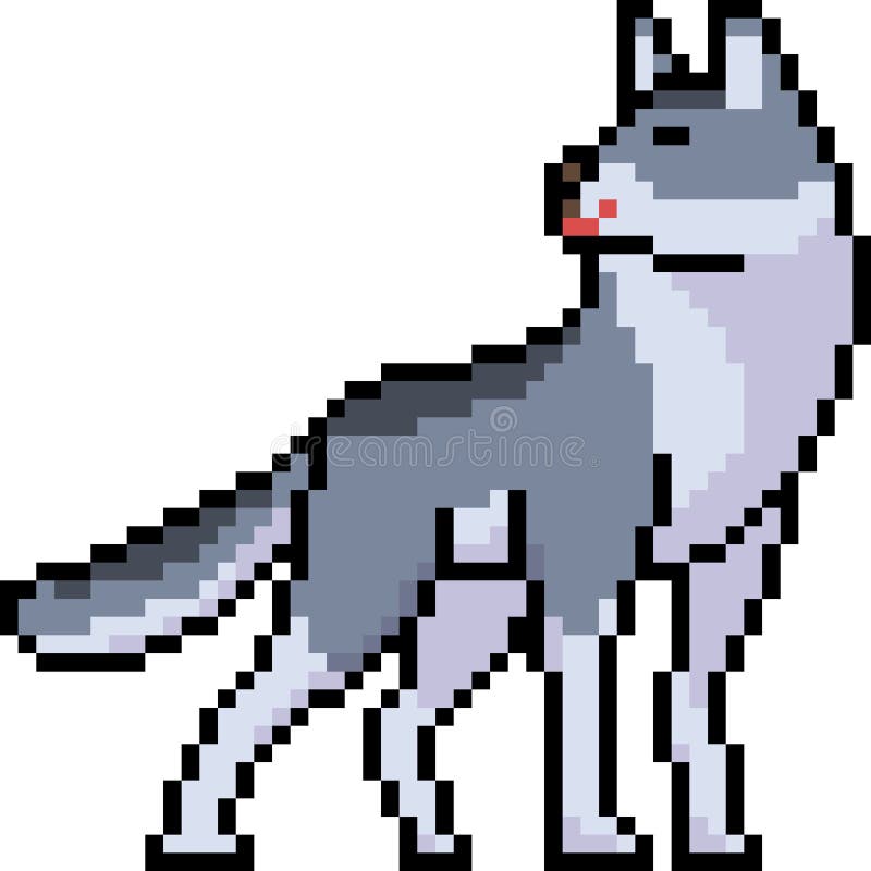 Pixel Wolf Stock Illustrations – 225 Pixel Wolf Stock Illustrations ...