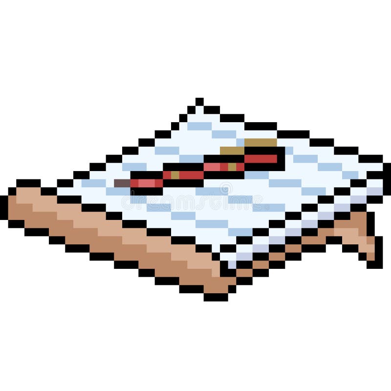 Pixel Paper Scrolls Icons Vector Set Stock Vector - Illustration of ...