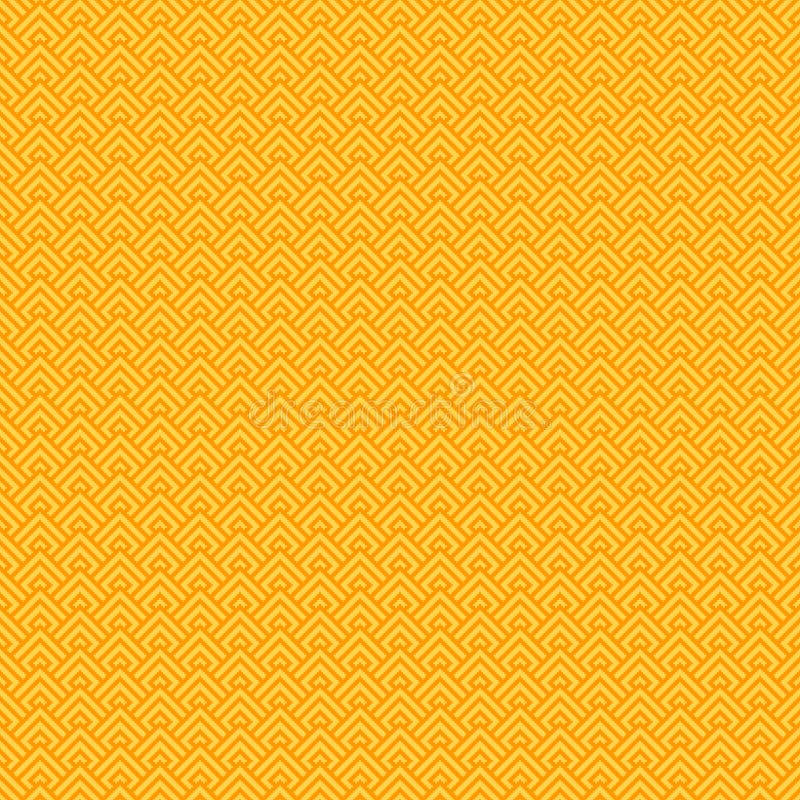 Vector Pixel Art Yellow Seamless Pattern of Minimalistic Geometric ...