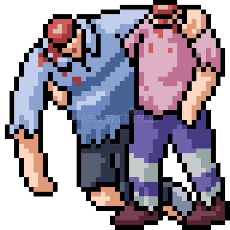 Vector Pixel Art Zombie Friend Stock Vector - Illustration of vector ... Vector Pixel Art Zombie Friend Stock Vector - Illustration of vector ...