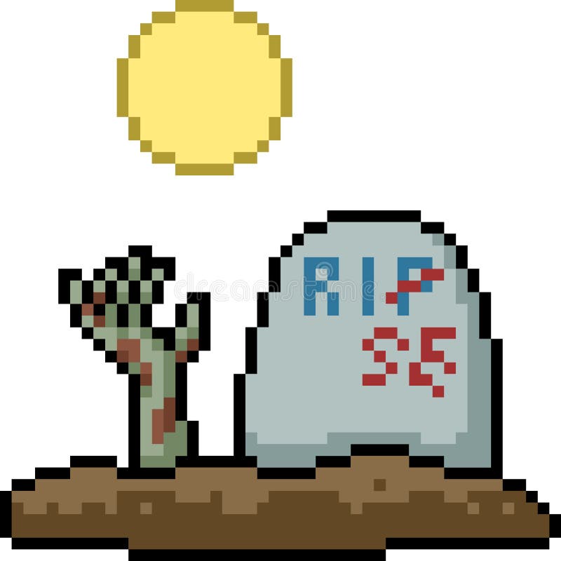 Vector Pixel Art Zombie Rise Stock Vector - Illustration of zombie ... Vector Pixel Art Zombie Rise Stock Vector - Illustration of zombie ...